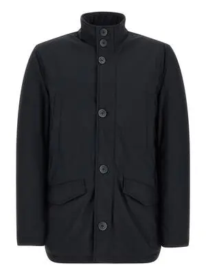 Herno High Neck Jacket - Blue