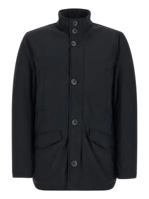 Herno High Neck Jacket - Blue