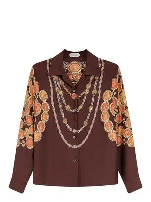 Versace Versace Women Informal Silk Shirt Multicolor