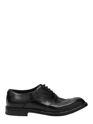 Dolce & Gabbana Calfskin Lace-up Shoes - Black