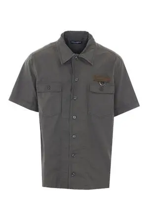 Dolce & Gabbana Logo Short Sleeves Shirt - Gray