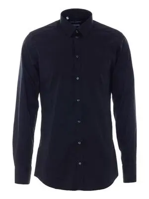 Dolce & Gabbana Gold Stretch Shirt - Black