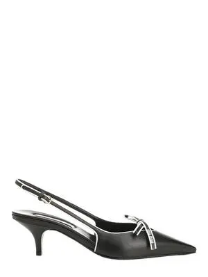 Miu Miu Slingback Décolleté In Nappa Black