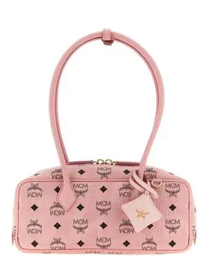 Mcm Aren East West Small Shoulder Bag - Pink