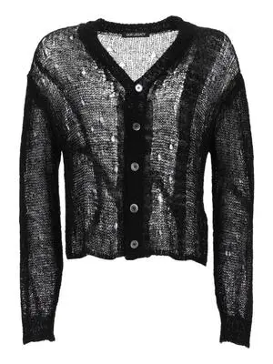 Our Legacy Cardigan Traforato - Black