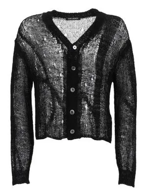 Our Legacy Open Knit Cardigan - Black
