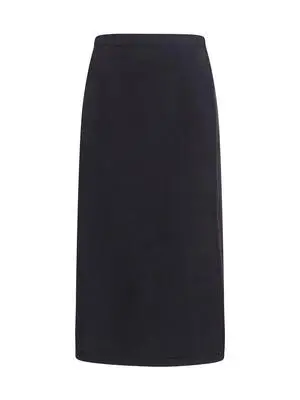 RIER Fleece Wool Skirt - Black