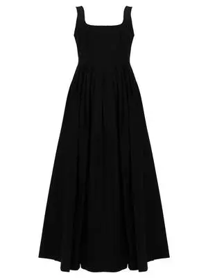 Sportmax Cotton Long Dress - Black