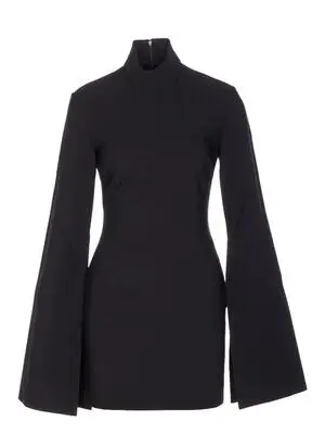 Solace London Laurel Mini Dress - Black