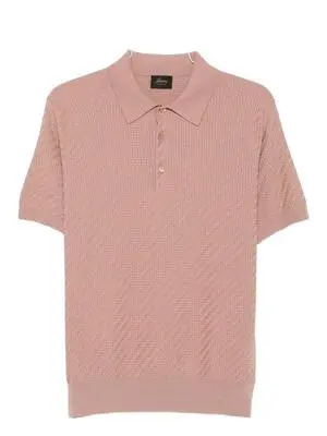 Brioni Cotton And Cashmere Polo Shirt - Multicolor