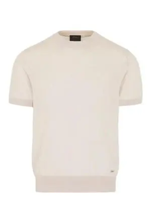 Brioni Brioni Men Cashmere And Silk T-Shirt Multicolor