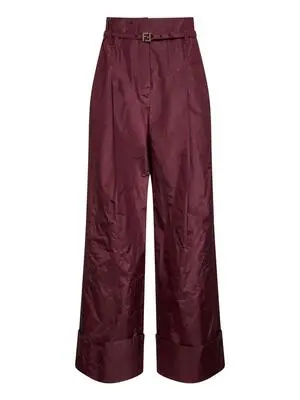 Fendi Silk Taffeta Trousers - Multicolor