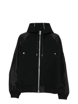 Sacai Paneled Hooded Sweatshirt - Multicolor