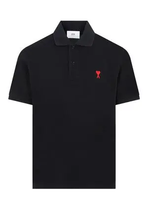 AMI Paris Polo Shirt - Black