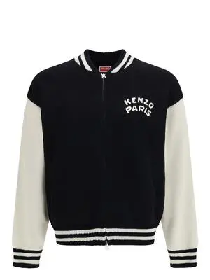 Kenzo Emblem Varsity Cardigan - Black