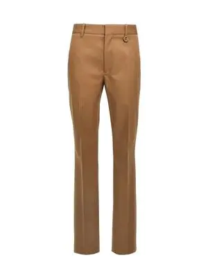 Burberry Straight Leg Trousers - Cream