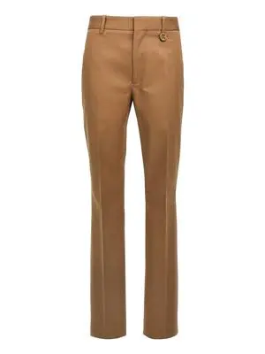 Burberry Marine Serre Straight Leg Trousers - Cream