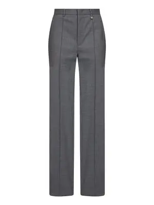 Giuseppe Di Morabito Dark Grey Virgin Wool Straight-leg Tailored Trousers - Multicolor