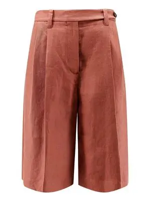 Brunello Cucinelli Linen Shorts - Multicolor