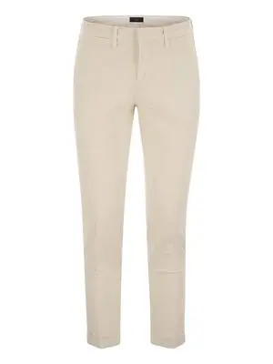 FAY Slim 5-pocket Trousers - Cream