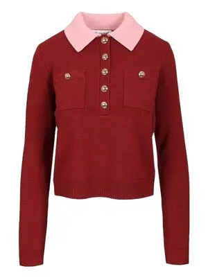 SELF-PORTRAIT SELF-PORTRAIT Polo Cardigan Multicolor
