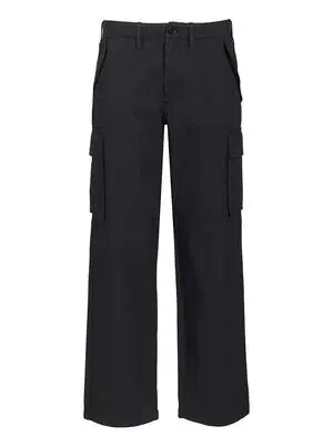 Burberry Cotton Twill Cargo Trousers - Blue