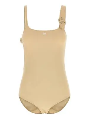 COURREGES COURREGES Cut-Out Bodysuit Cream