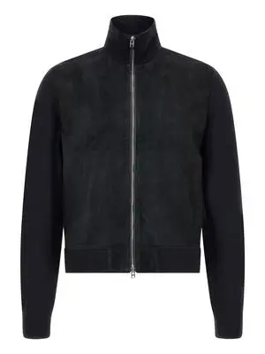 TOM FORD Two-material Cardigan - Blue
