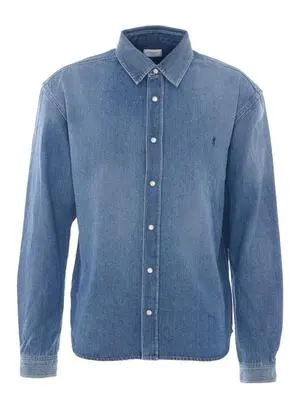 Saint Laurent Cassandre Denim Shirt - Blue