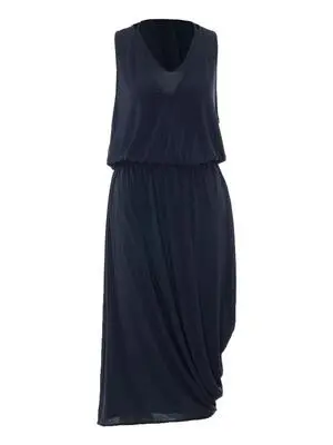 LEMAIRE LEMAIRE Double Layer Draped Dress Gray