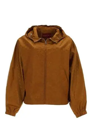 Gucci Gg Fabric Bomber Jacket - Brown