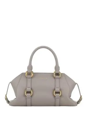 Alexander McQueen Grey Leather Small Farringdon Handbag - Gray