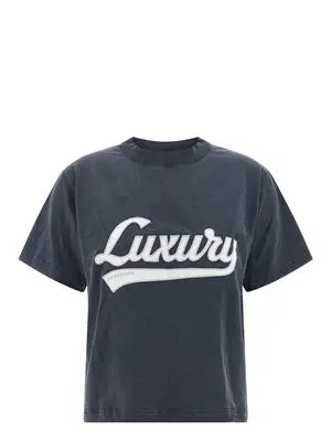 Balenciaga Embroidery T-shirt - Blue