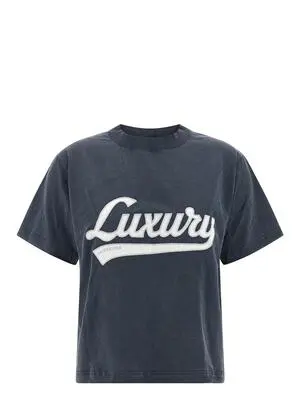 Balenciaga Embroidery T-shirt - Blue