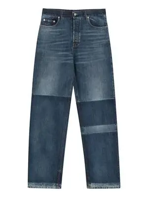 Gucci Two-tone Wide-leg Jeans - Blue