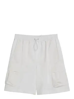 Gucci Cotton Poplin Cargo Shorts - White