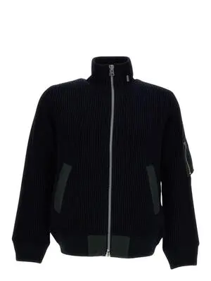 Sacai Wool Blouson Jacket - Multicolor