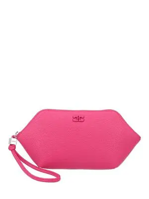 GANNI Logo Wristlet Pouch - Pink