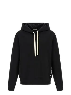 JIL SANDER Cotton Hoodie - Black