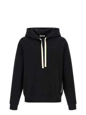 JIL SANDER Cotton Hoodie - Black