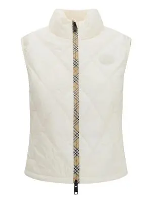 Burberry Cheswick Padded Sleeveless Gilet - White
