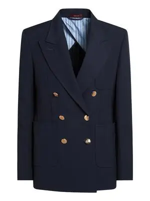 Gucci Cotton Double-breasted Jacket - Blue