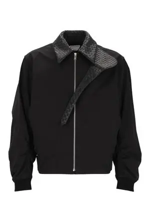 Bottega Veneta Padded Nylon Bomber Jacket - Black
