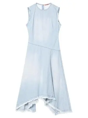 Acne Studios Denim Asymmetric Dress - Blue
