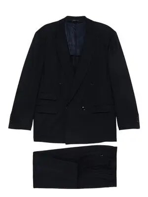 Giorgio Armani Wool Double-breasted Suit - Multicolor