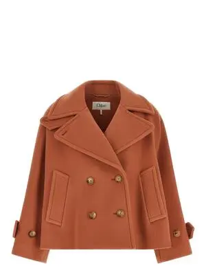 Chloé Double-breasted Coat - Pink