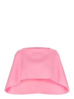 Alberta Ferretti Cropped Mantle - Pink