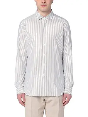 XACUS White/beige Cotton Shirt - Cream