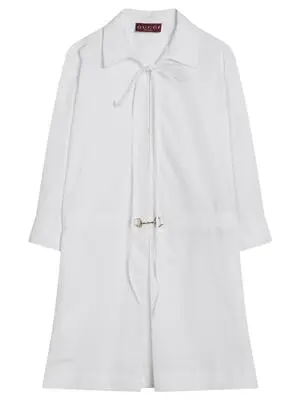 Gucci Cotton Poplin Shirtdress - White