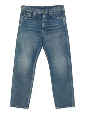 Saint Laurent Straight Leg Jeans - Multicolor